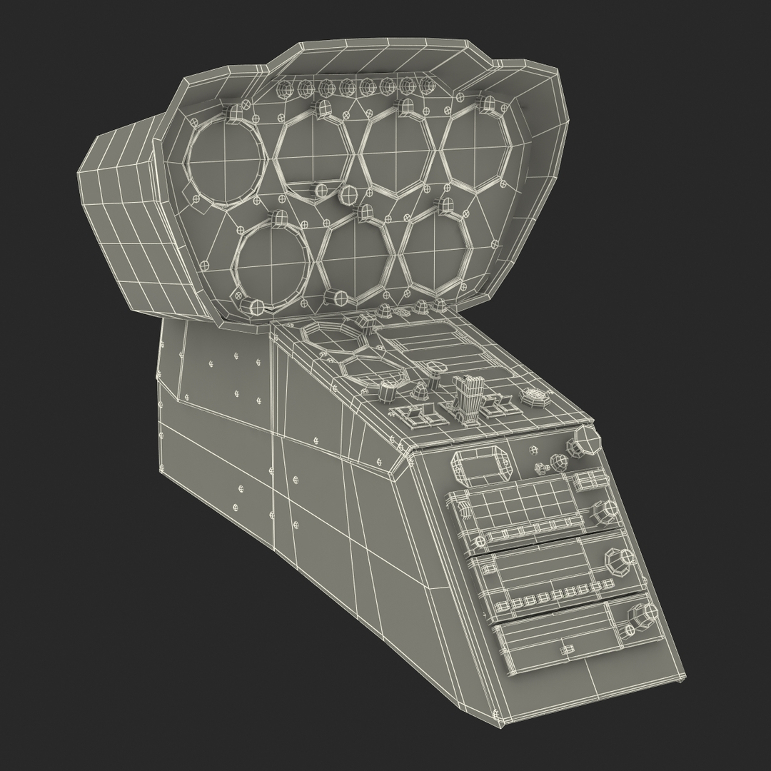 Light Helicopter Control Panel 3ds