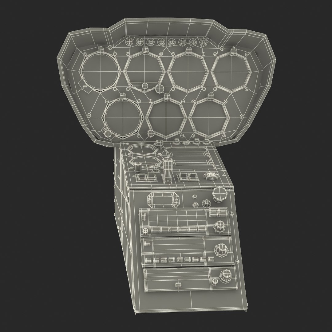 Light Helicopter Control Panel 3ds