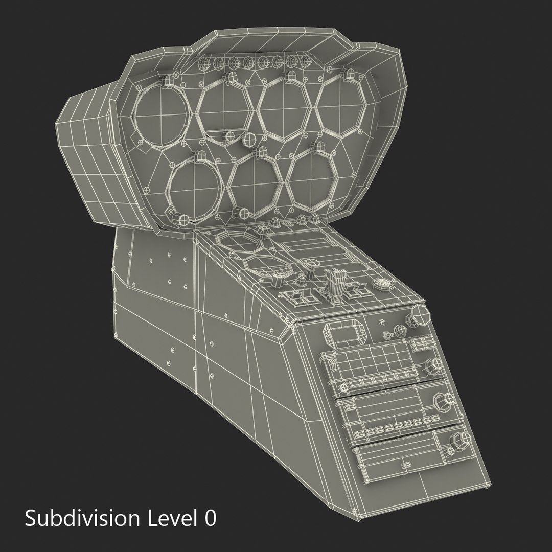 Light Helicopter Control Panel 3ds