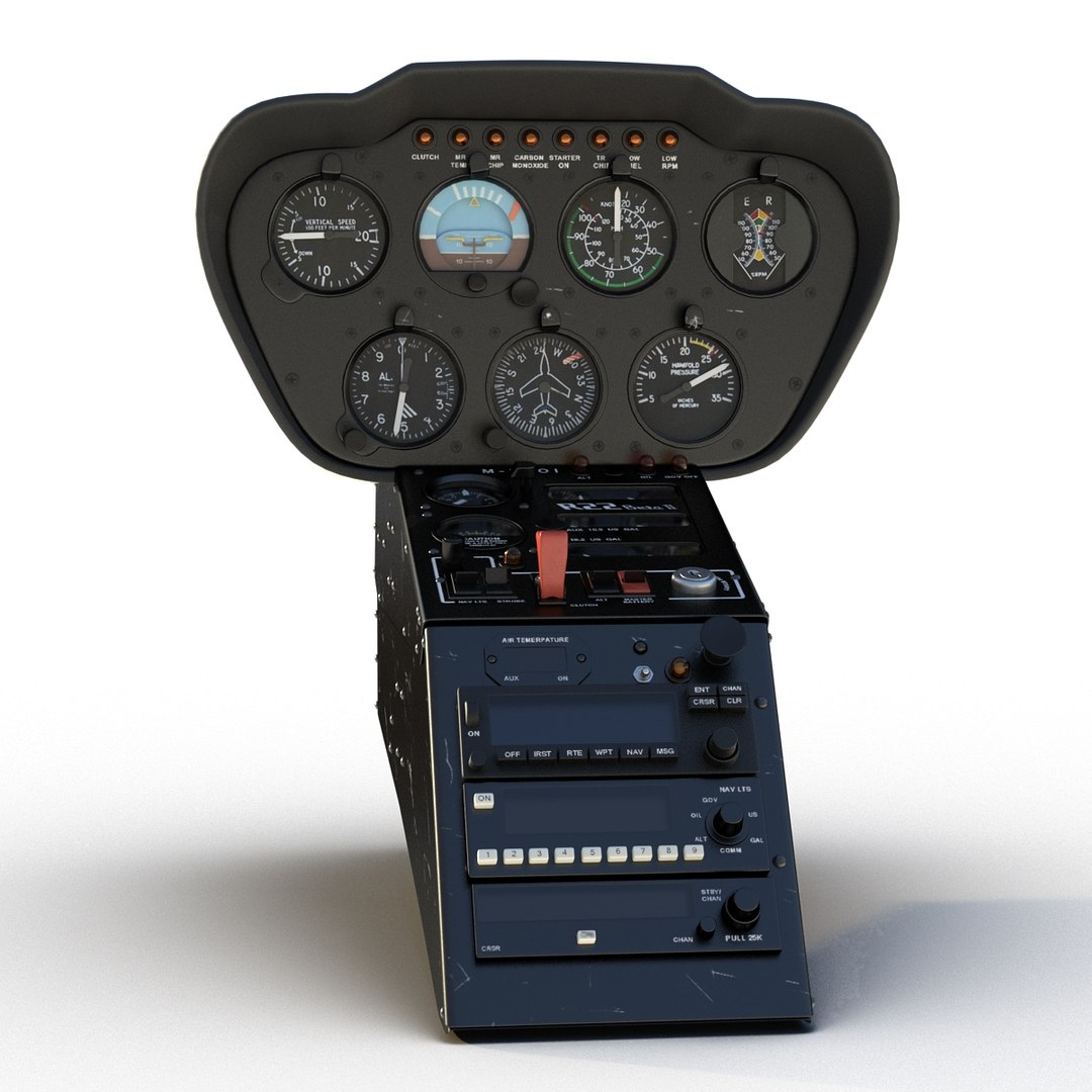 Light Helicopter Control Panel 3ds