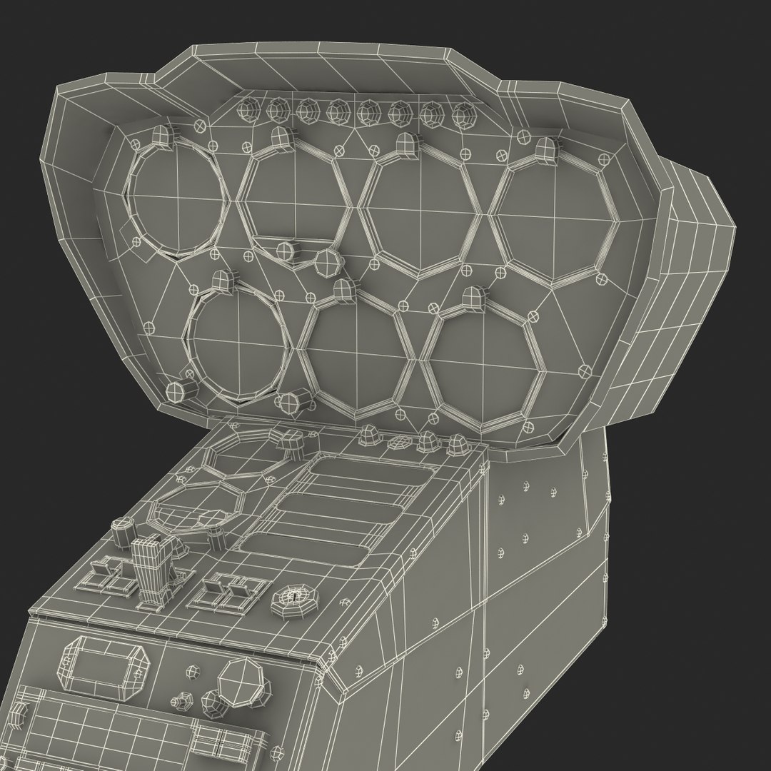 Light Helicopter Control Panel 3ds