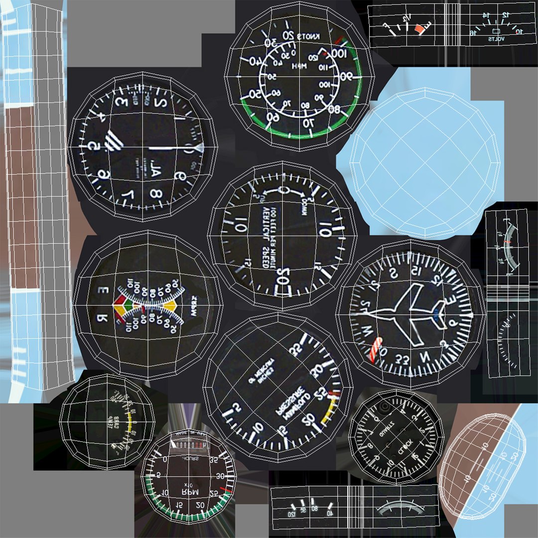 Light Helicopter Control Panel 3ds