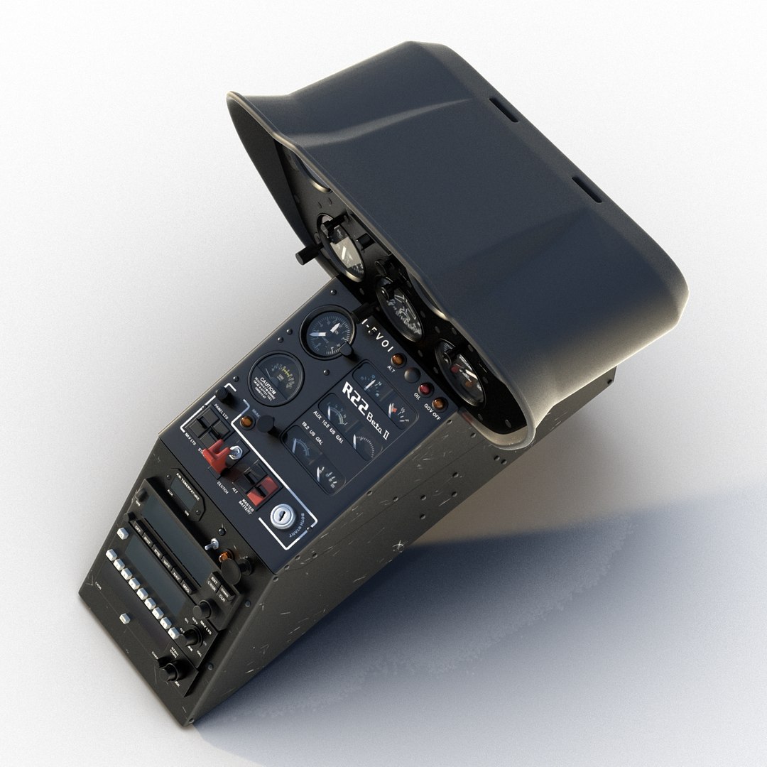 Light Helicopter Control Panel 3ds