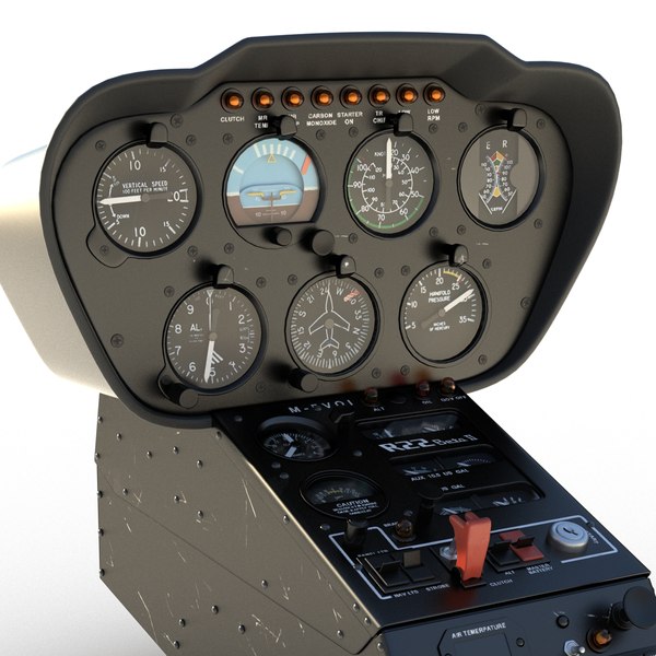 light helicopter control panel 3ds