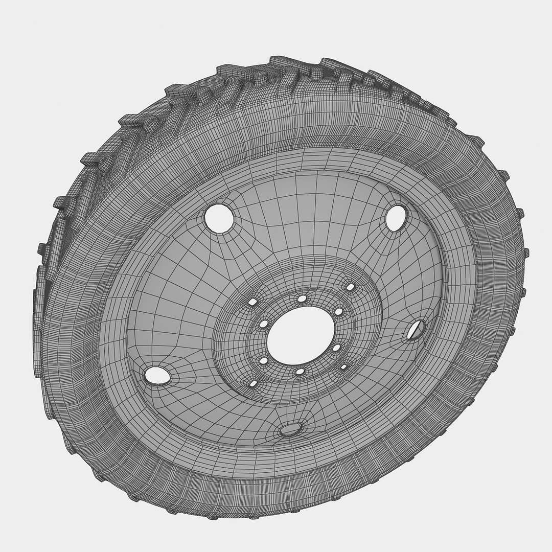 Tractor Tires 3d Model