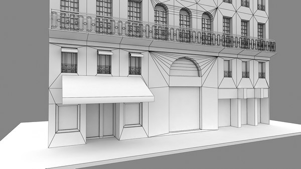 Typical Paris Apartment Building 13 model - TurboSquid 1778641