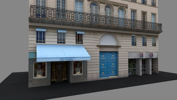 Typical Paris Apartment Building 13 model - TurboSquid 1778641