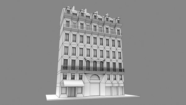 modelo 3d Edificio de apartamentos típico de París 13 - TurboSquid 1778641