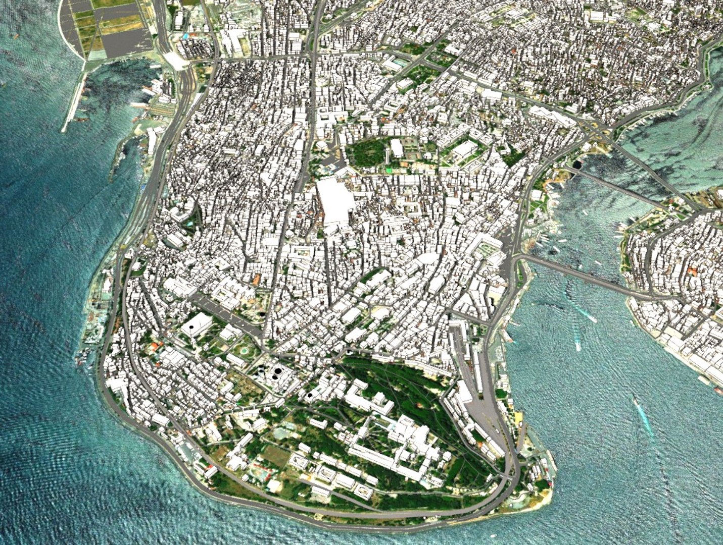Cityscape Istanbul City Turkey 3D Model - TurboSquid 1638332