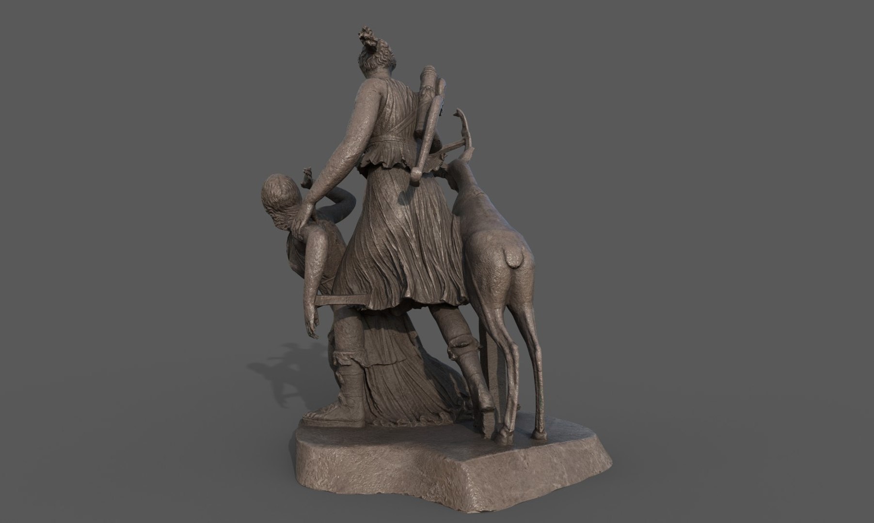 3D Statue Of Artemis And Iphigeneia Model - TurboSquid 1823551