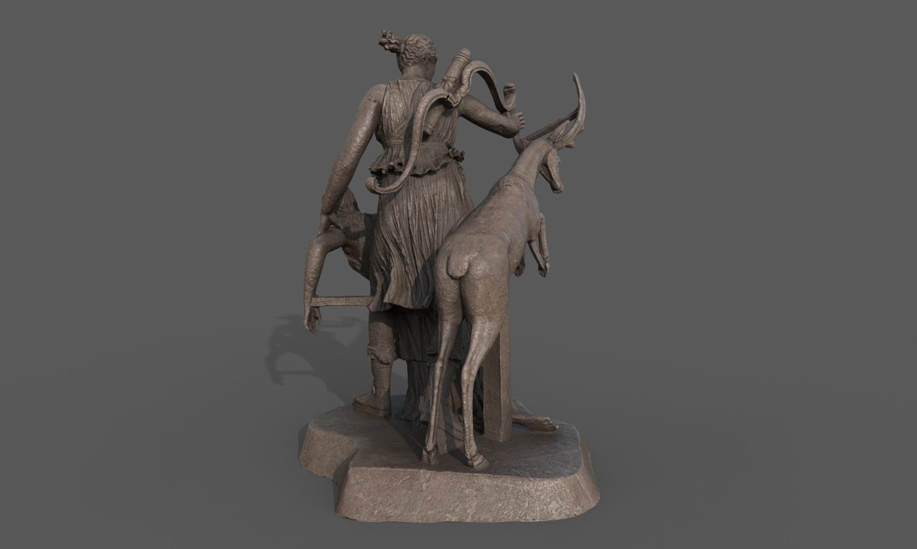 3D Statue Of Artemis And Iphigeneia Model - TurboSquid 1823551