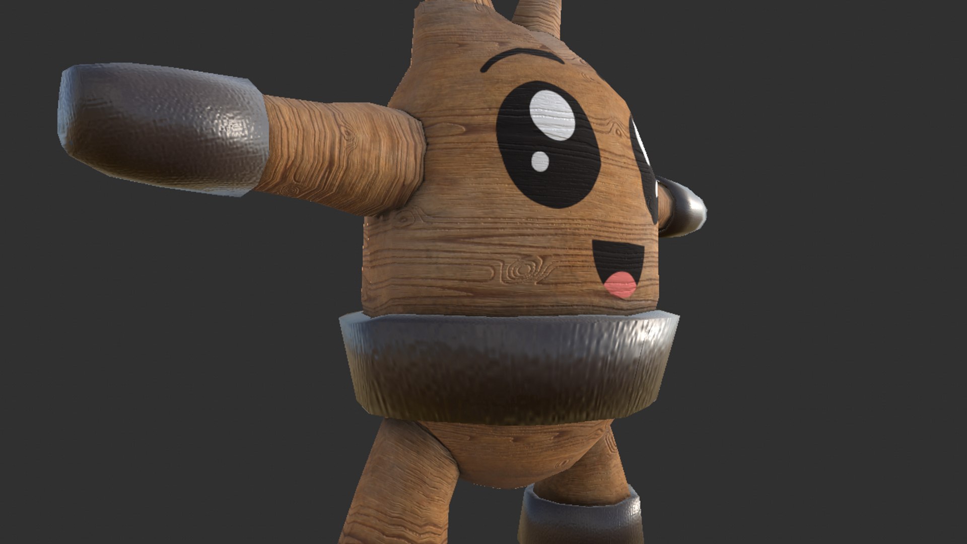 3D Character Hero Game Wood Chibi Model - TurboSquid 2169129