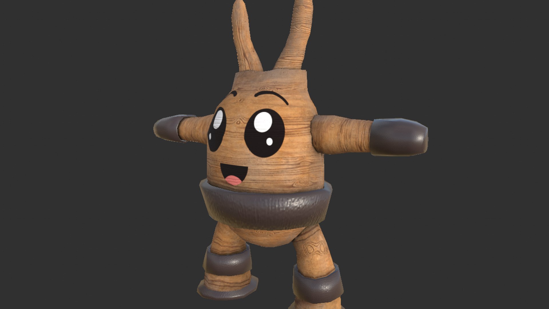 3D Character Hero Game Wood Chibi Model - TurboSquid 2169129
