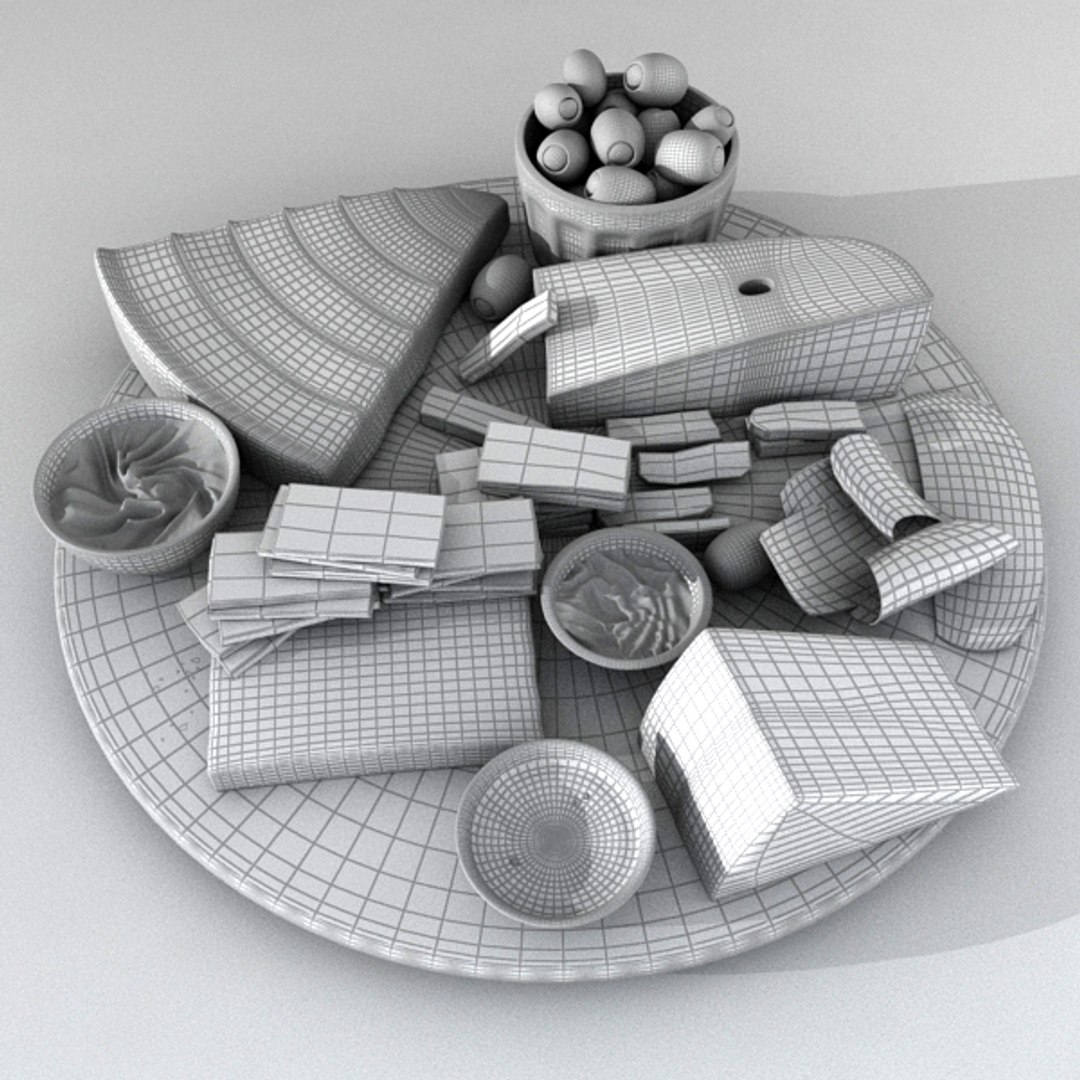 Breakfast Plate 3D Model - TurboSquid 1291210