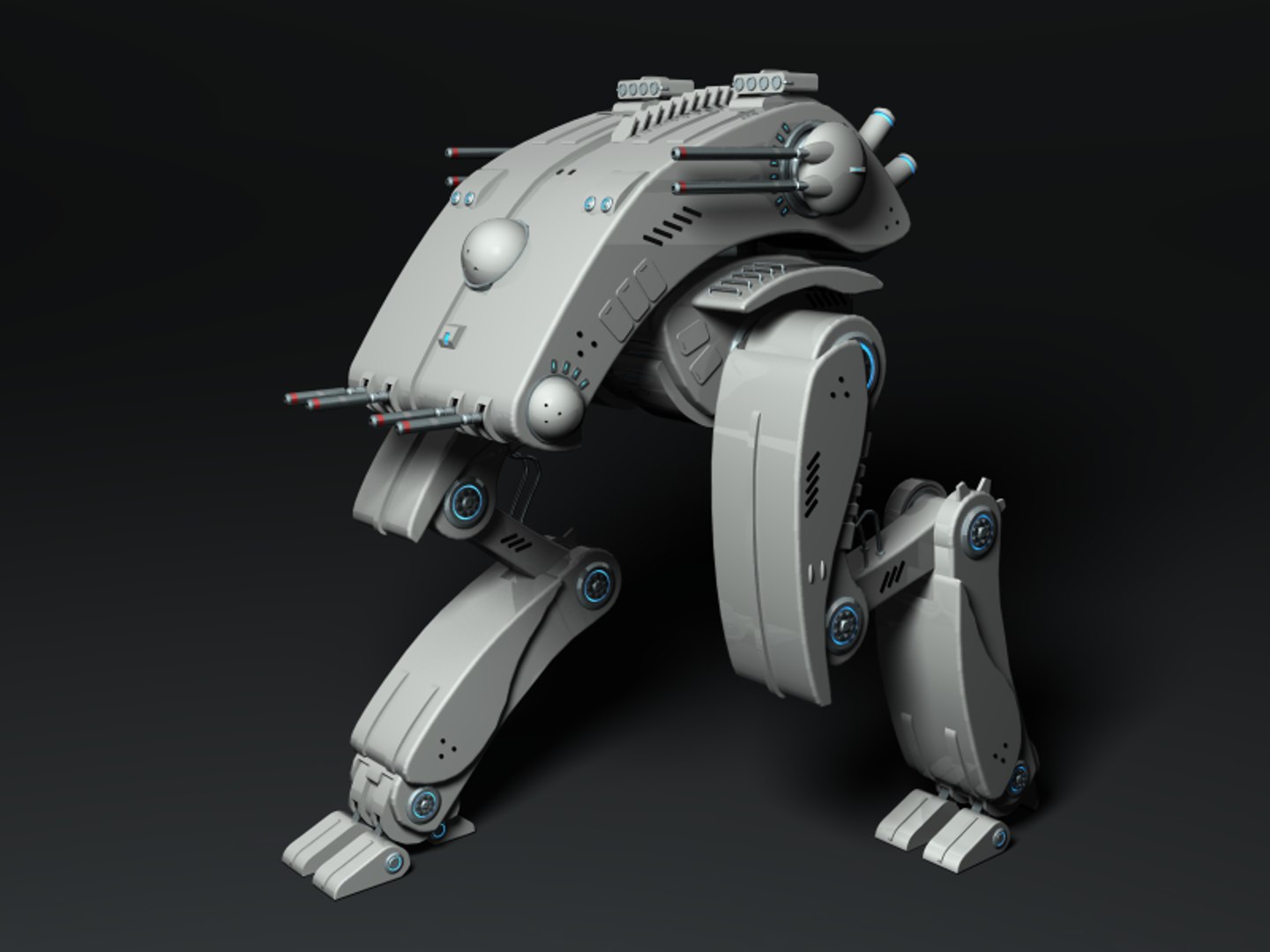 Origami Combat Walkers 3d Model
