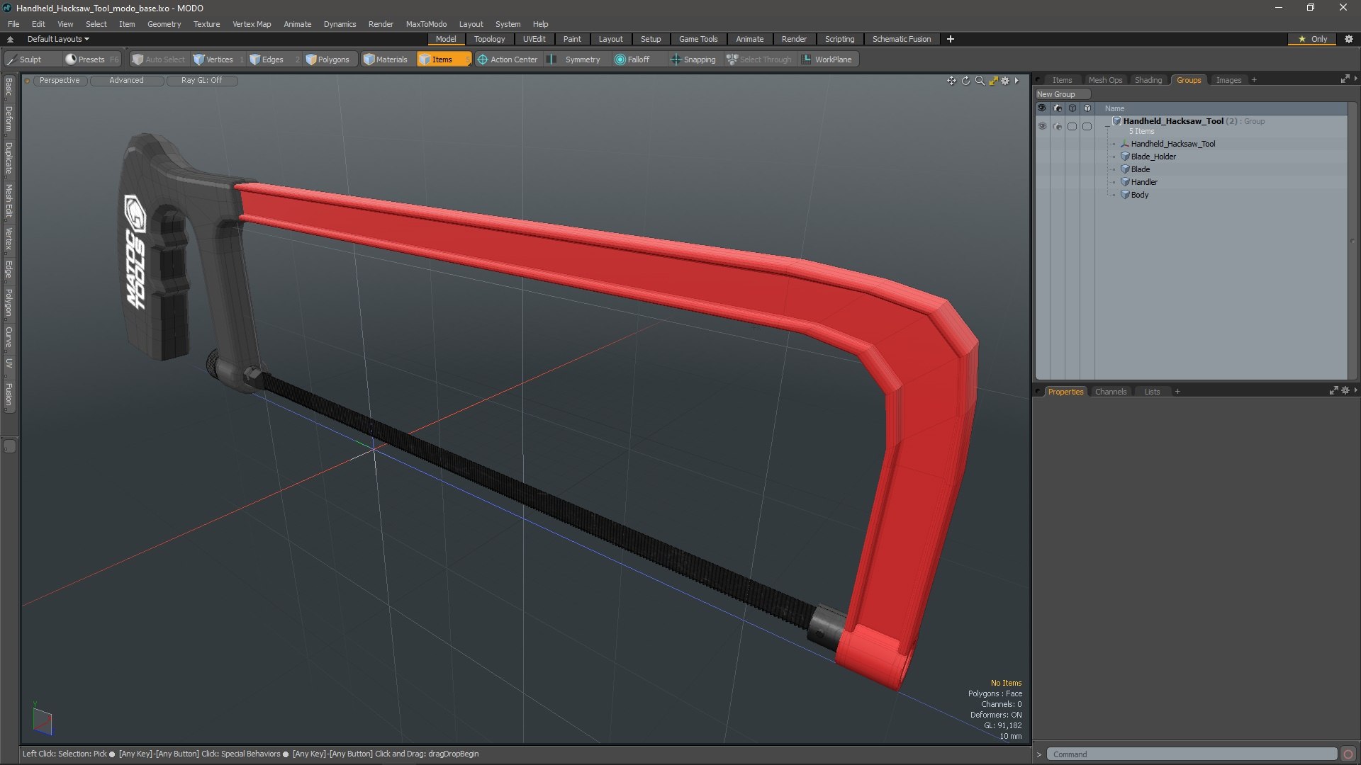 Handheld Hacksaw Tool 3D Model - TurboSquid 2183972