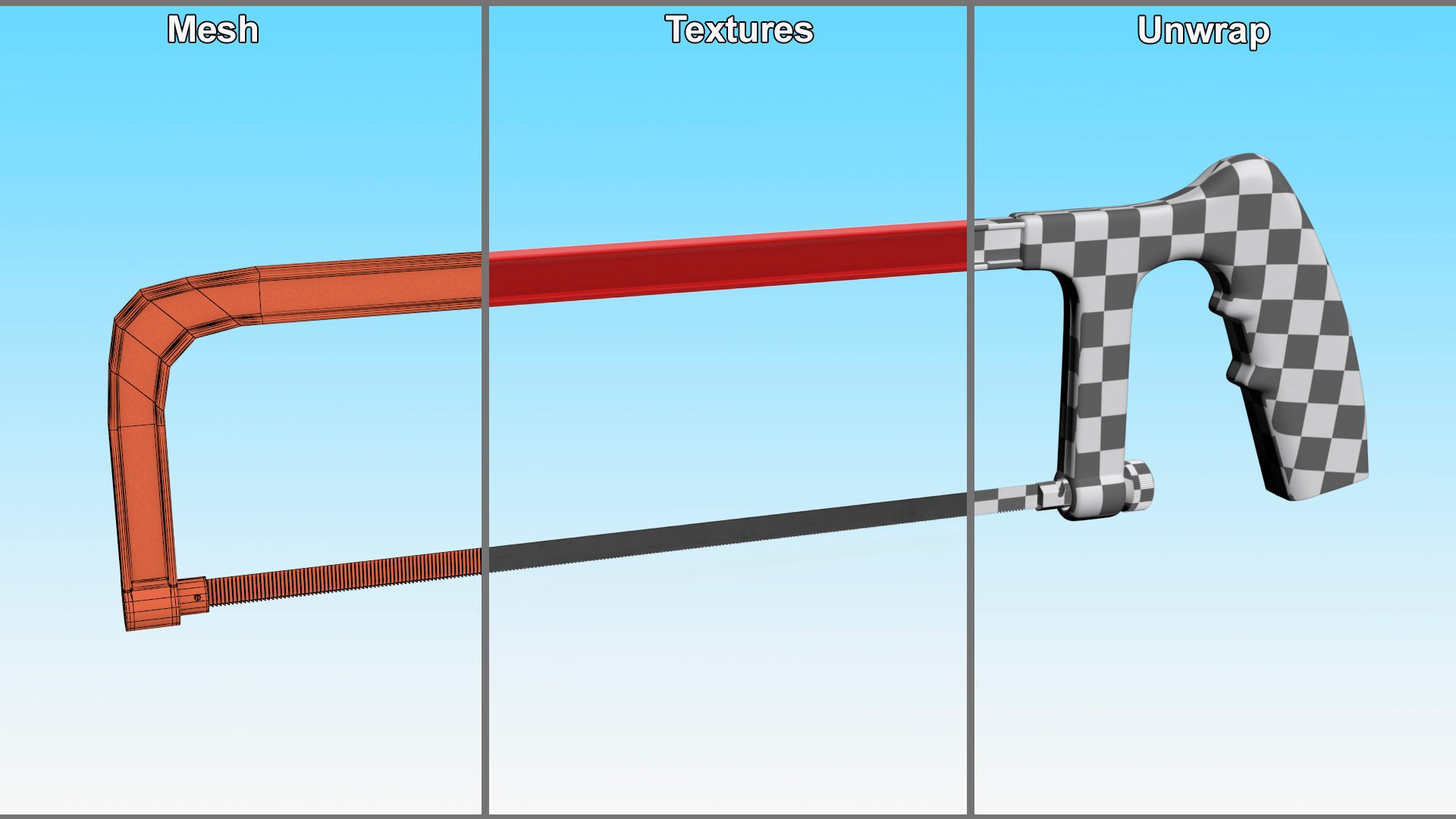 Handheld Hacksaw Tool 3D Model - TurboSquid 2183972