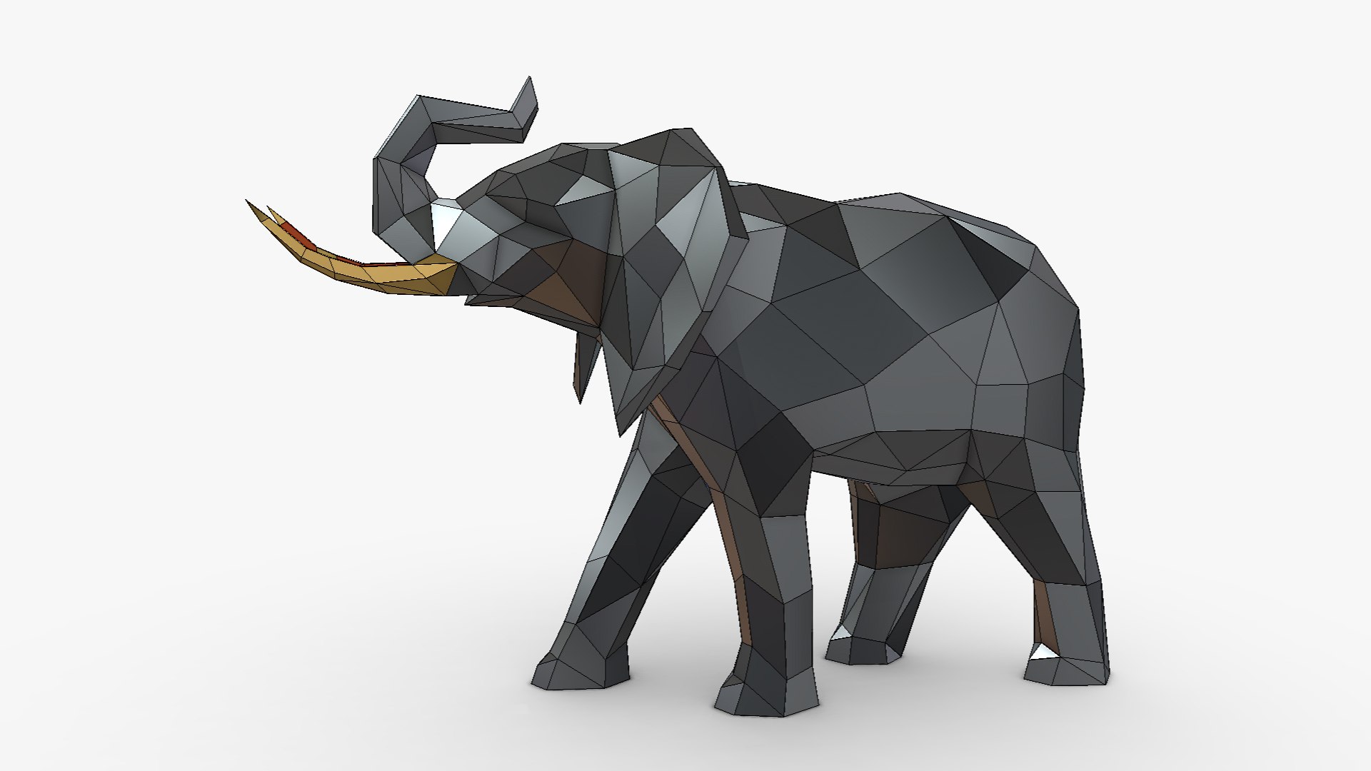 Elephant Figure 3D Model - TurboSquid 1975274