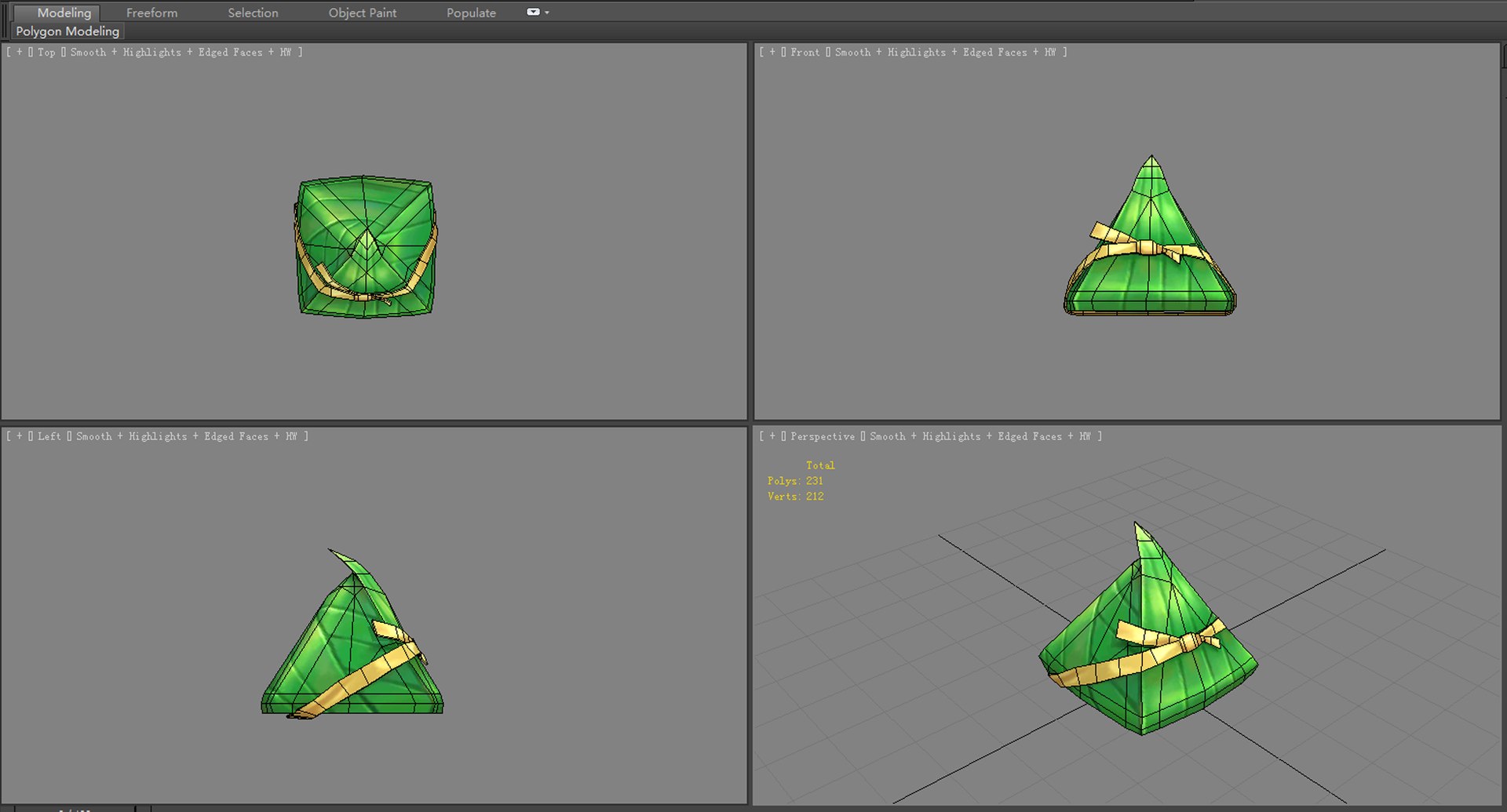 3D Traditional Festival Food Model - TurboSquid 1688383