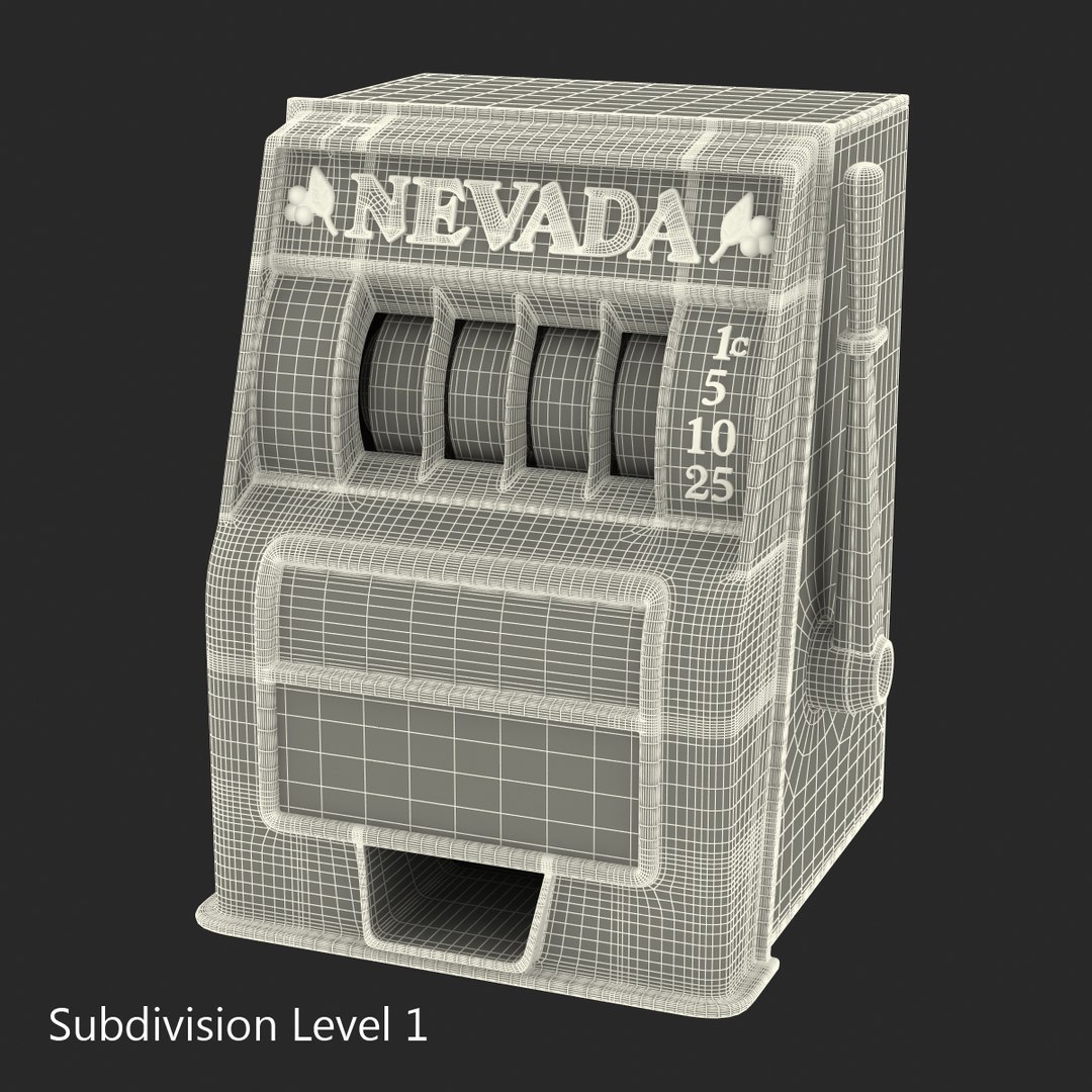 Vintage Slot Machine Model - TurboSquid 1209403