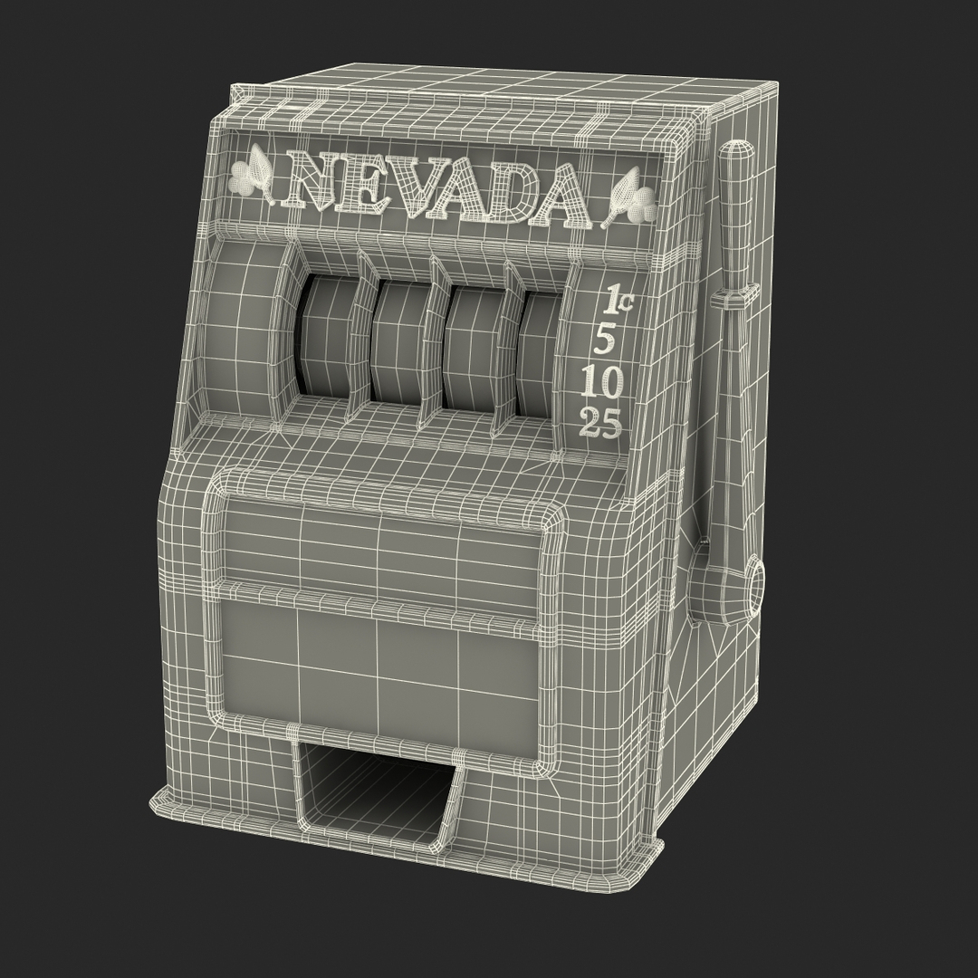 Vintage Slot Machine Model - TurboSquid 1209403