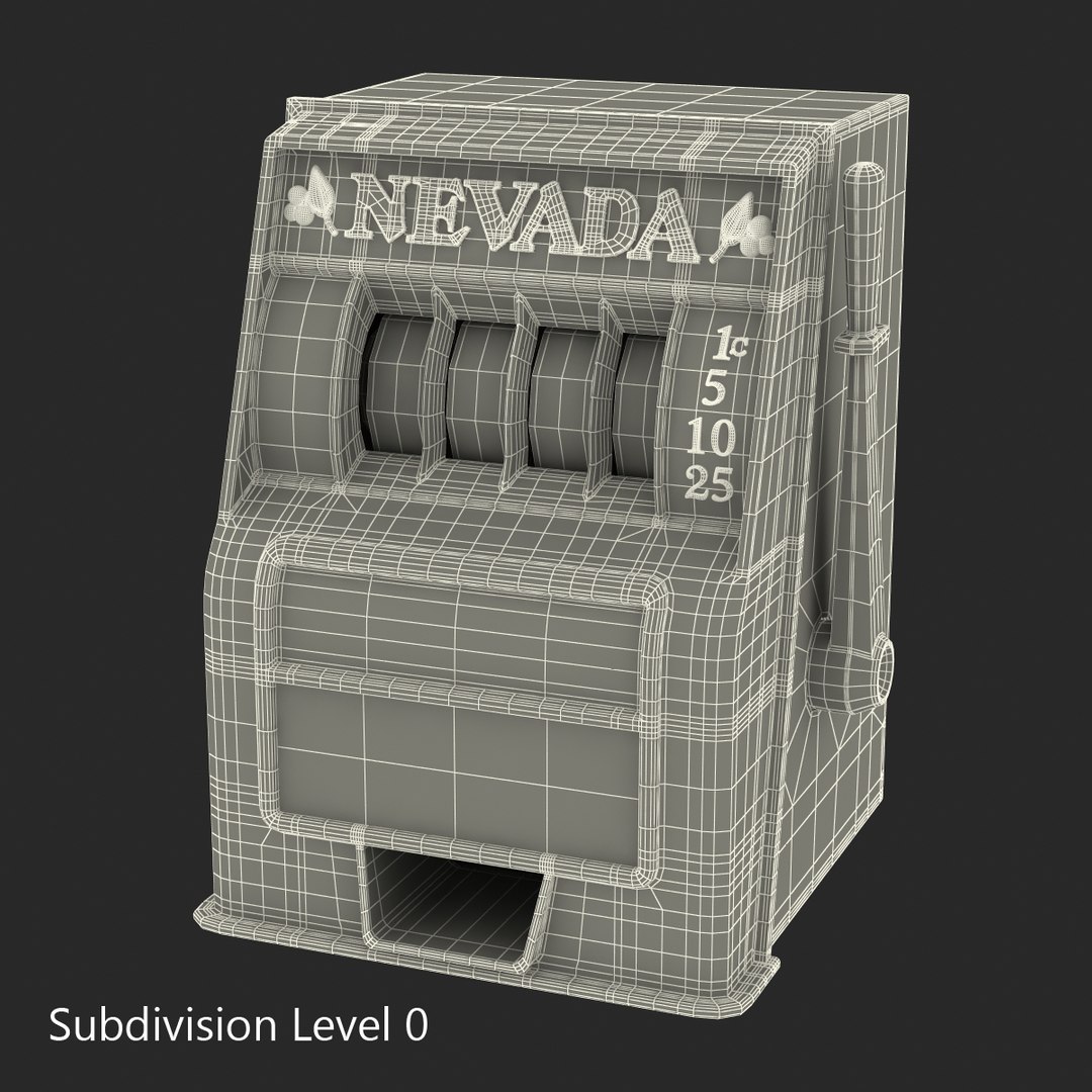 Vintage Slot Machine Model - TurboSquid 1209403