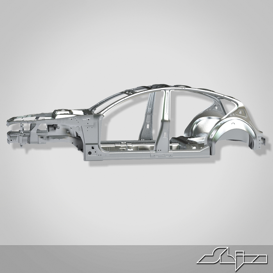 3d model car frame