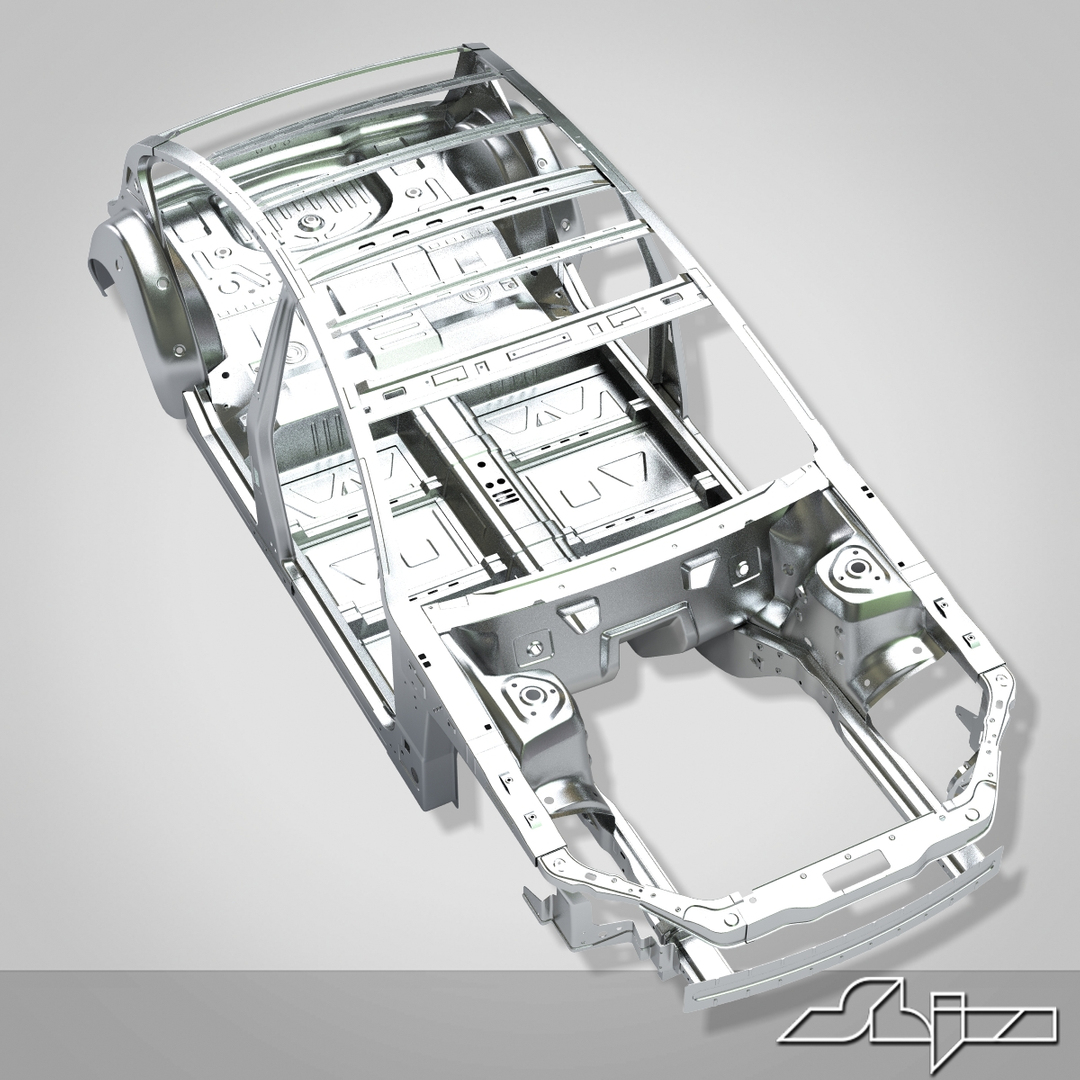 3d model car frame