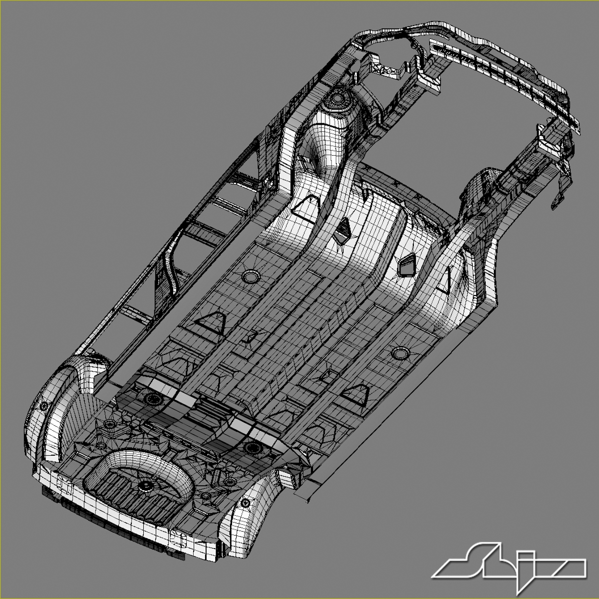 3d model car frame