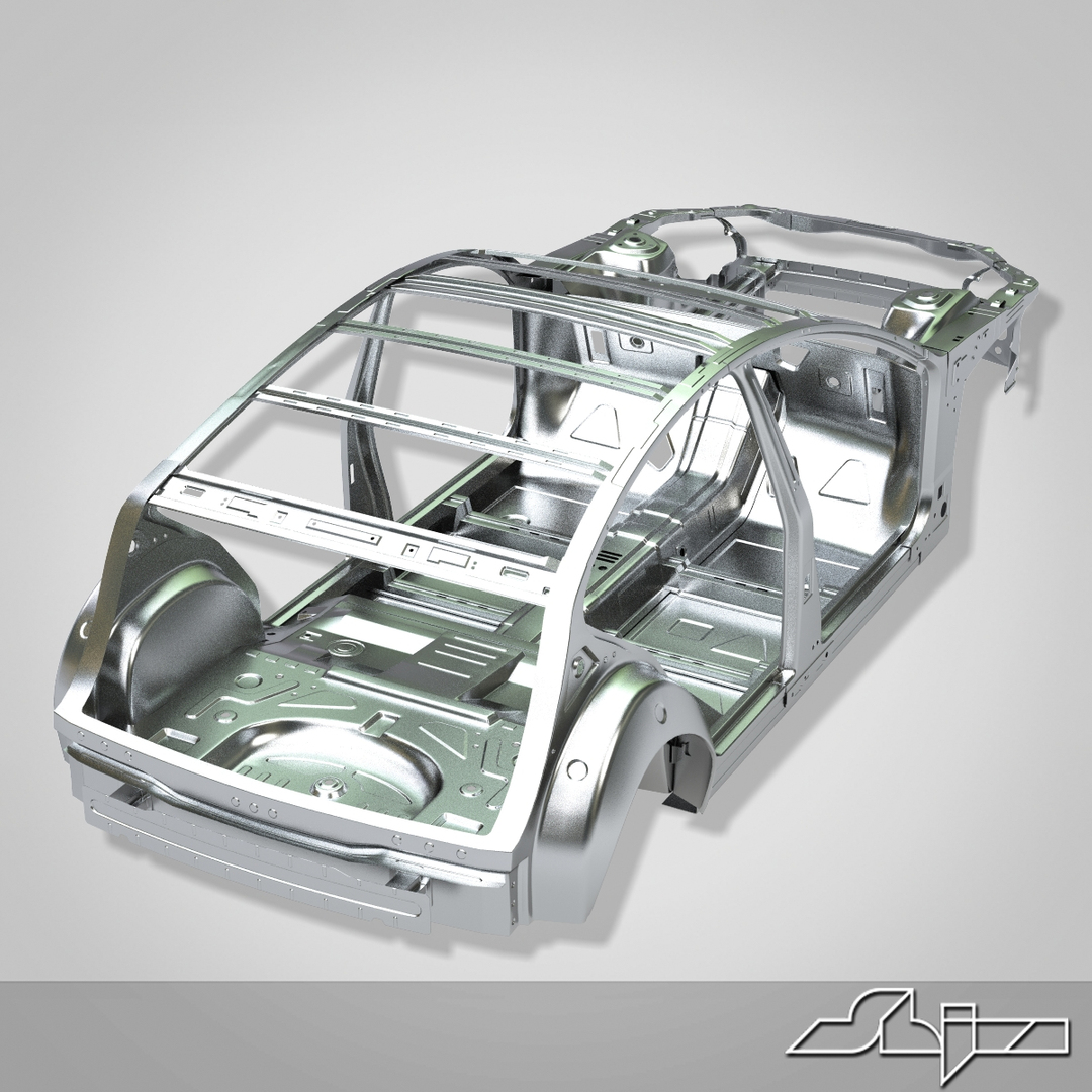 3d model car frame