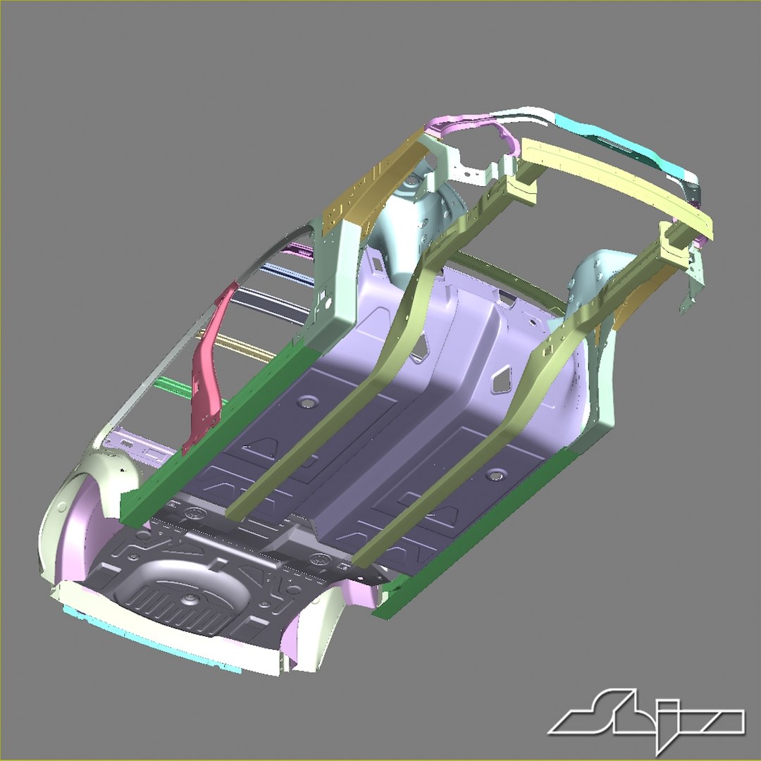 3d Model Car Frame