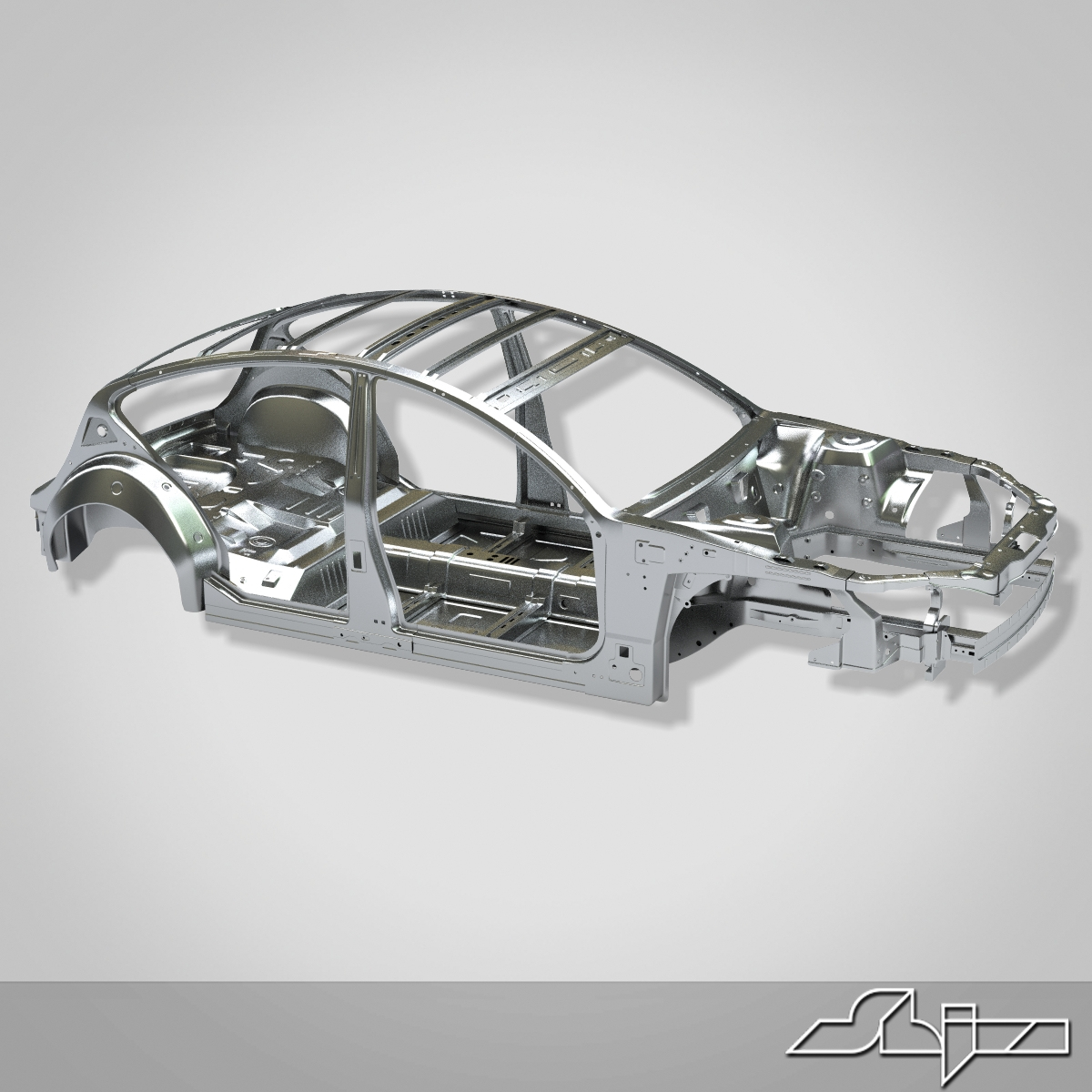 3d model car frame