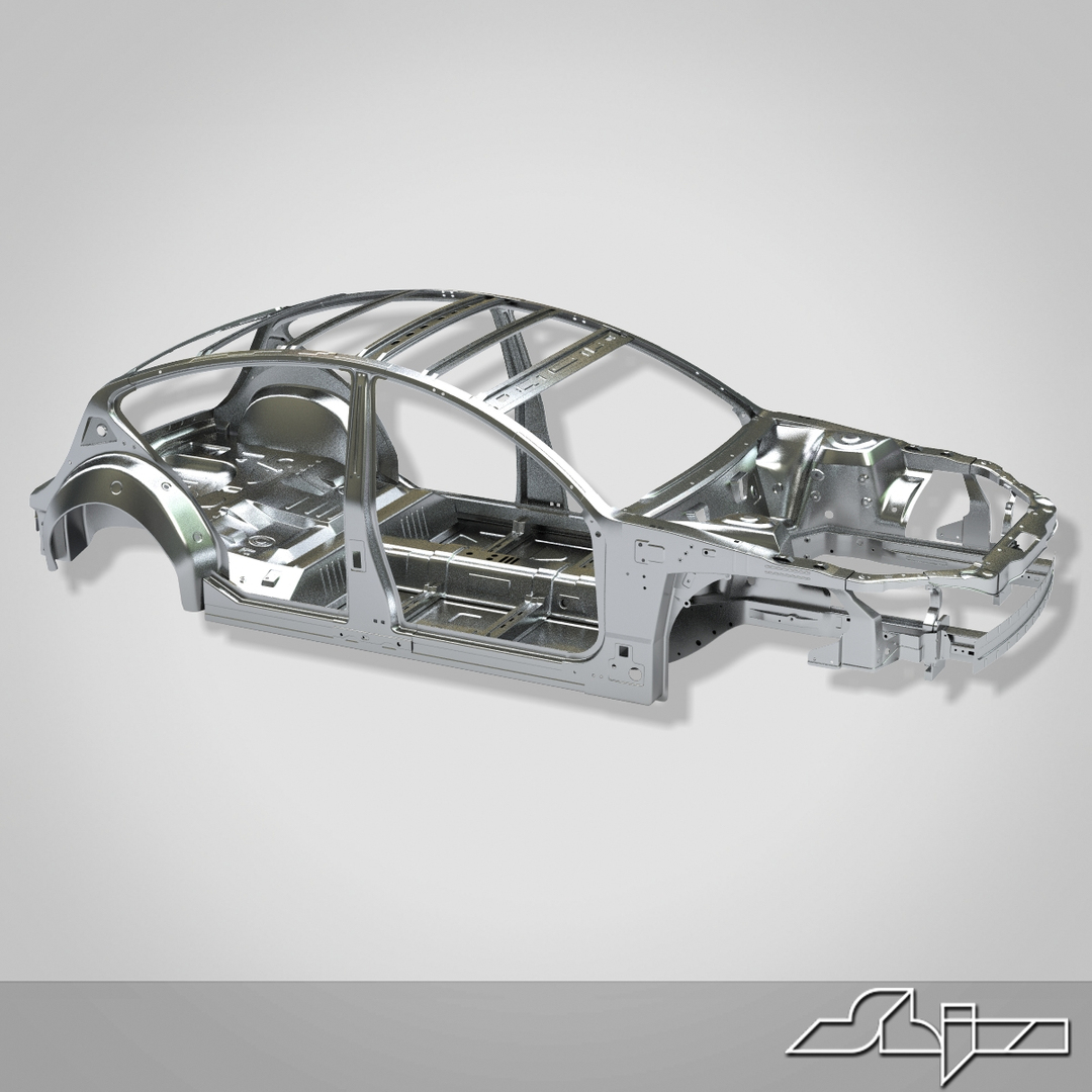 3d model car frame