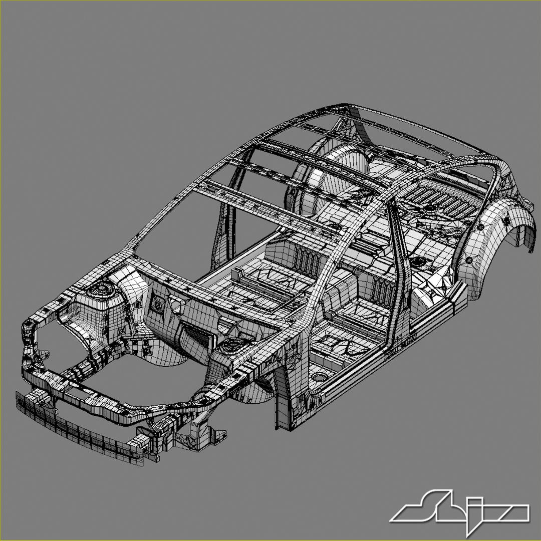 3d model car frame