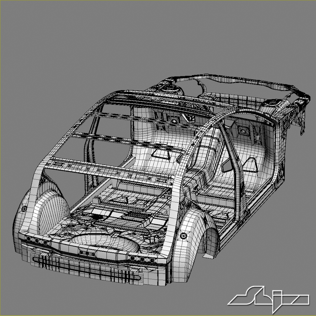 3d model car frame