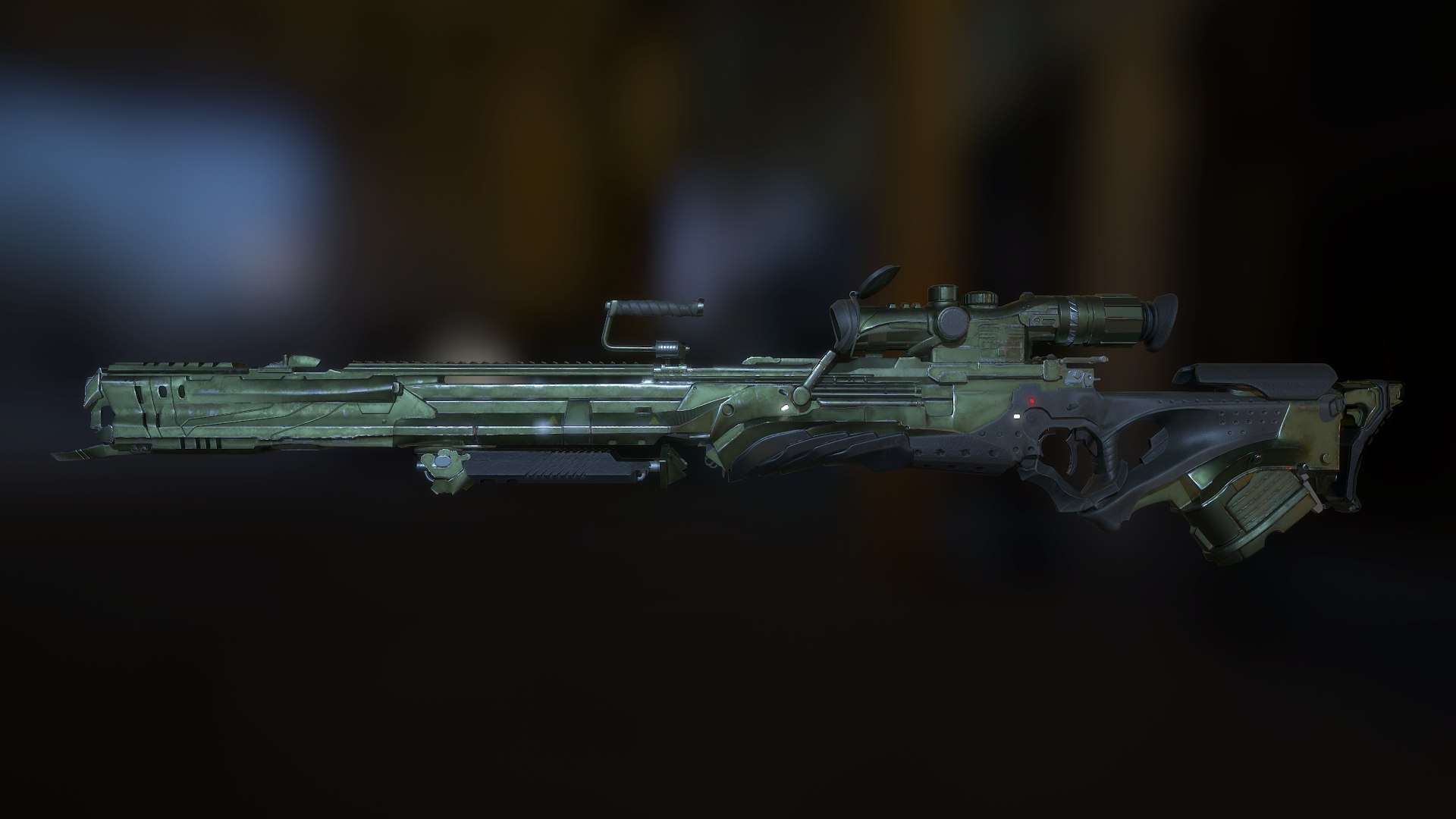 Futuristic Sniper Rifle 3D Model - TurboSquid 1412239