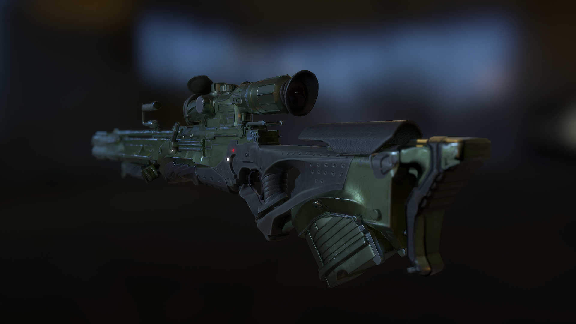 Futuristic sniper rifle 3D model - TurboSquid 1412239