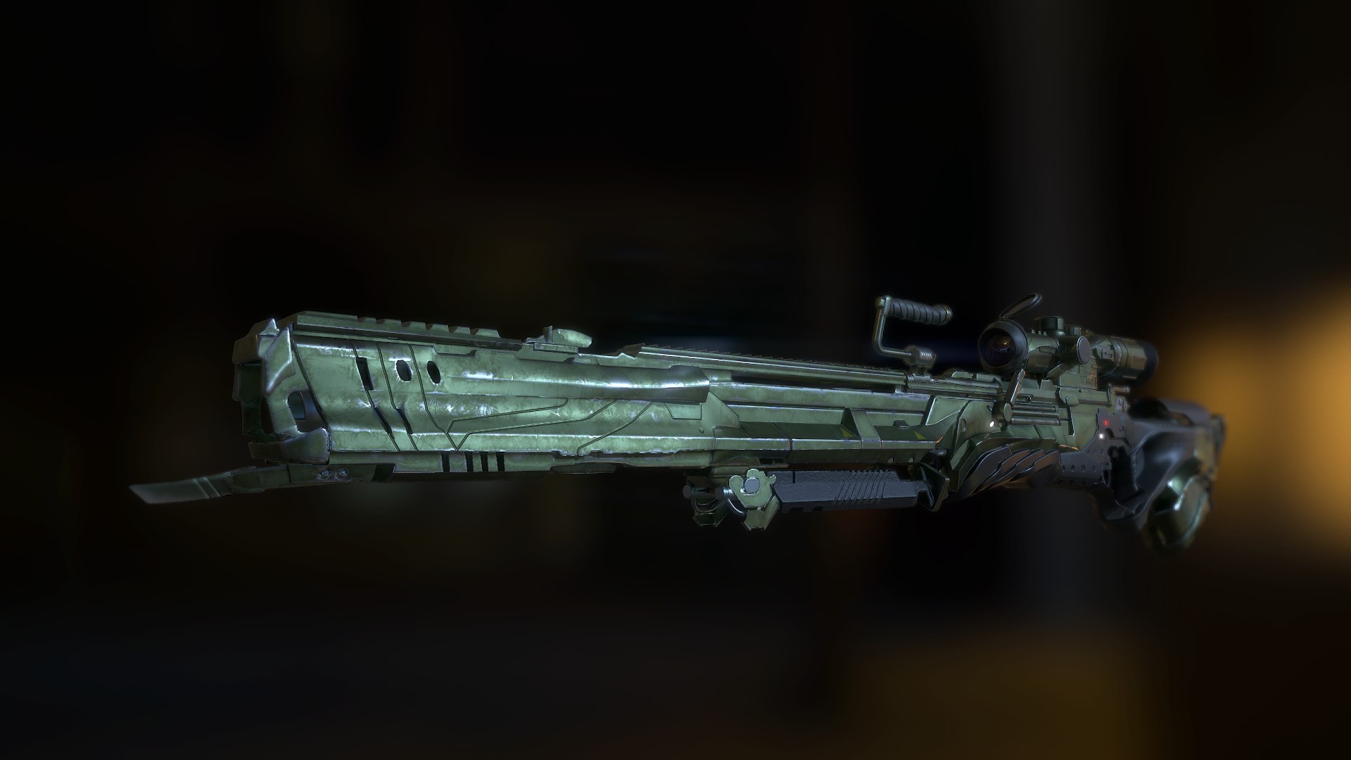 Futuristic Sniper Rifle 3D Model - TurboSquid 1412239