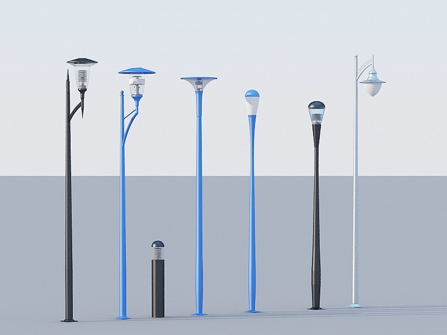 3d model street light