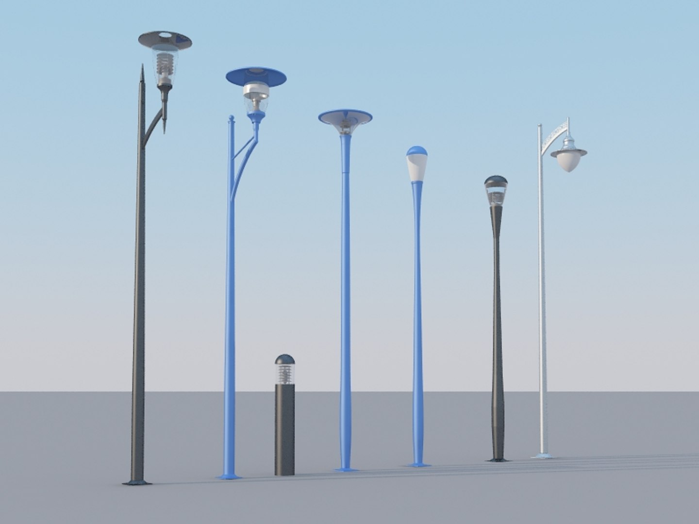 3d model street light