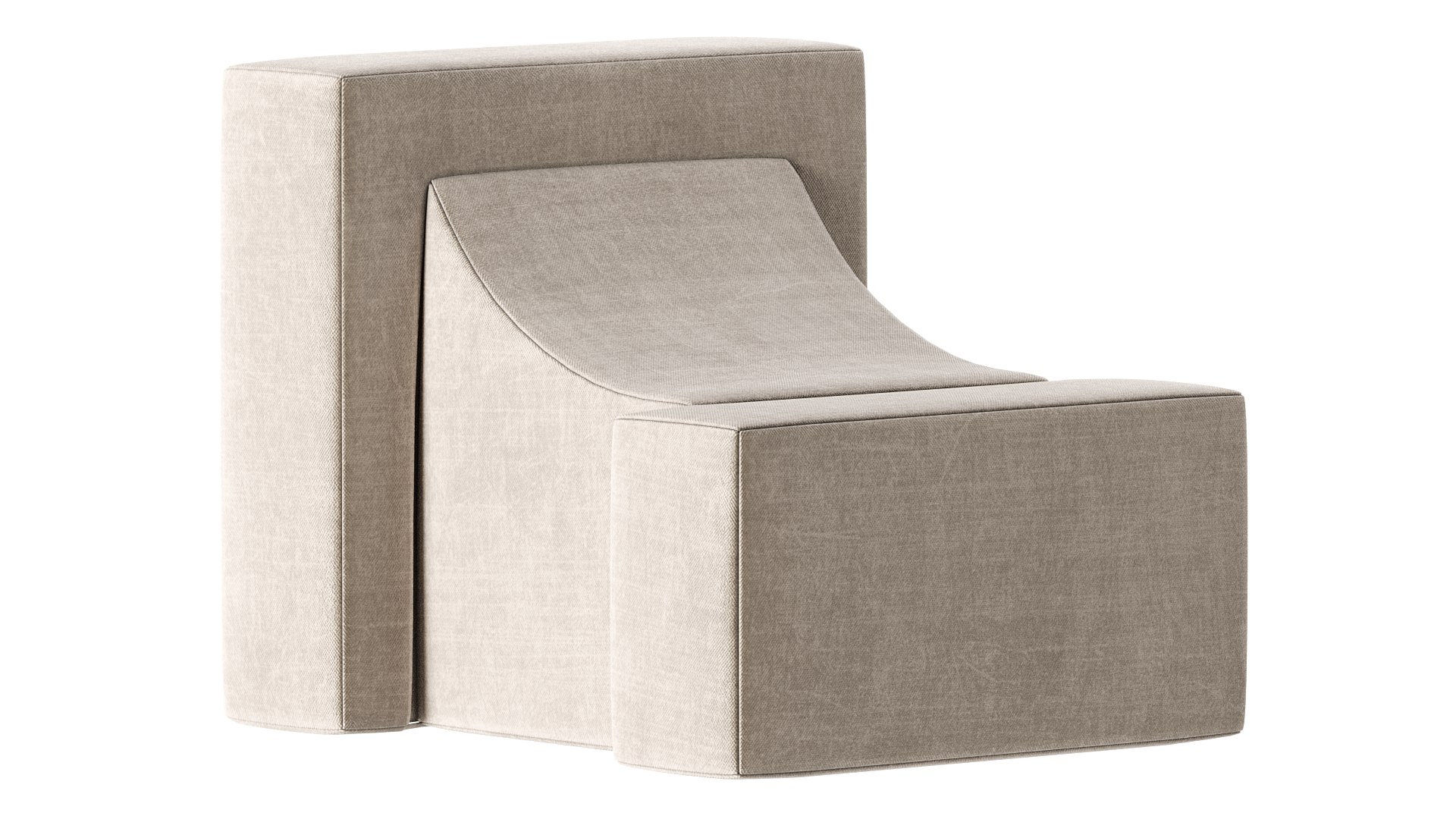 Block Chair 3D - TurboSquid 2096532