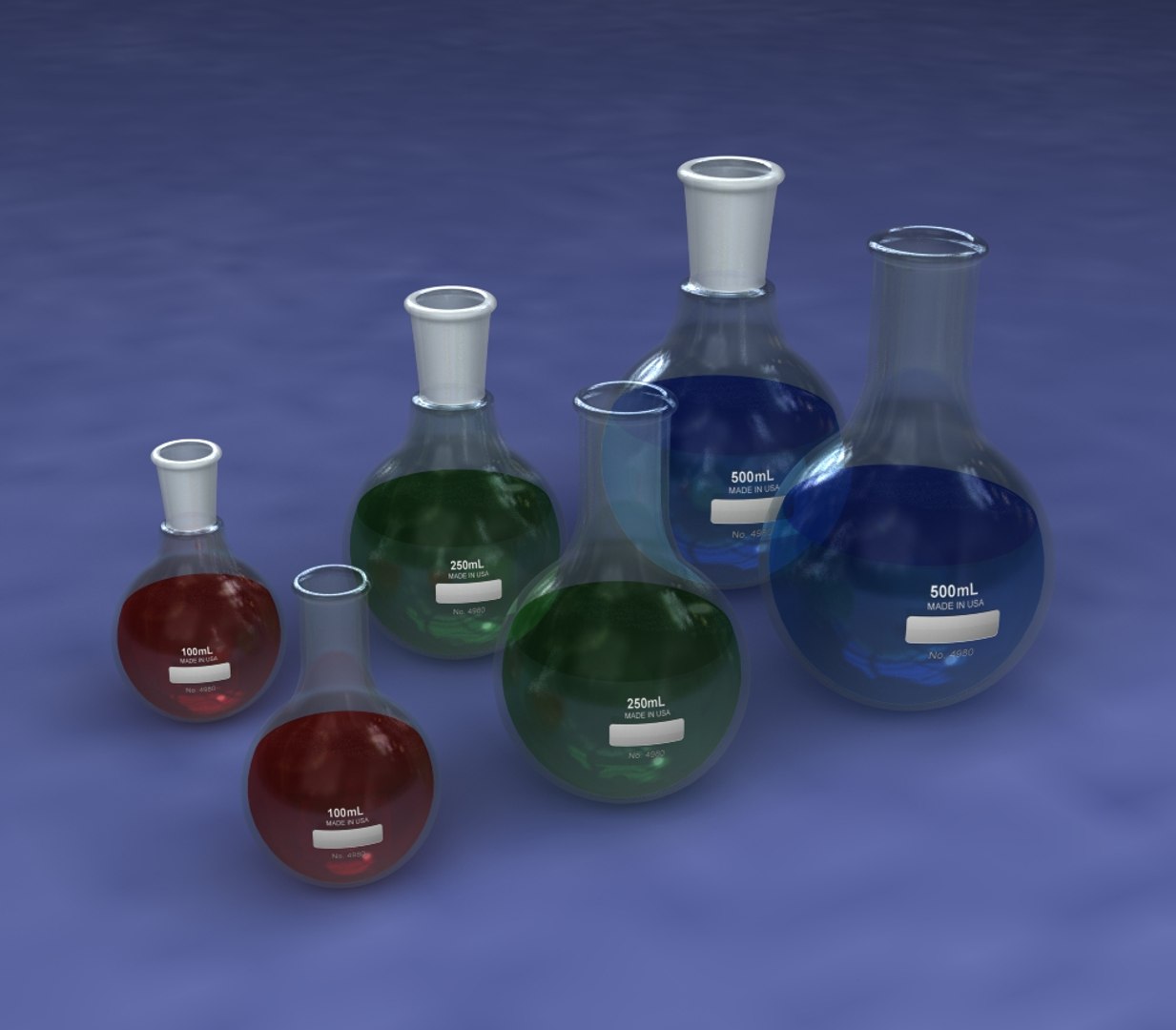 Lwo Flasks 3 100ml 250ml