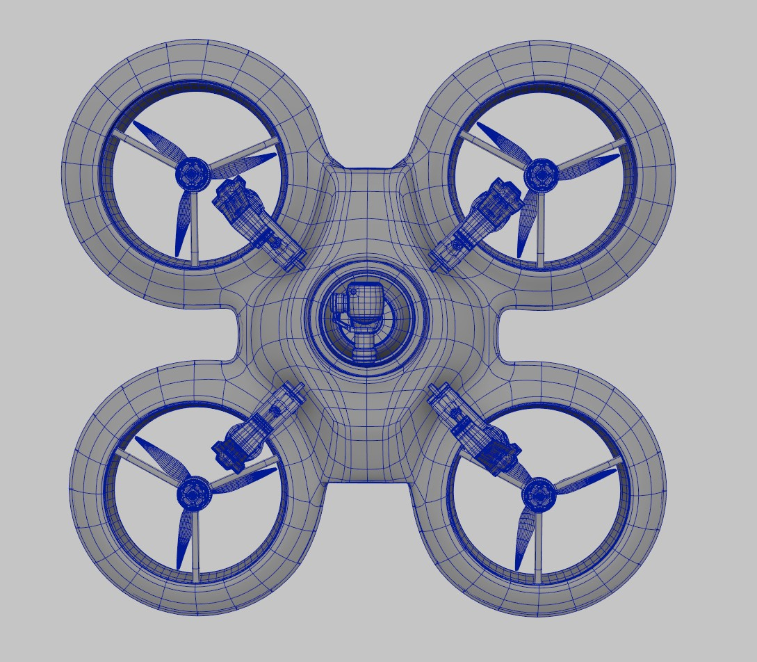 quadcopter drone obj