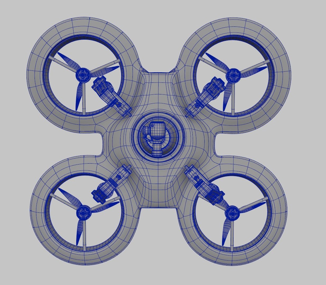 Quadcopter Drone Obj
