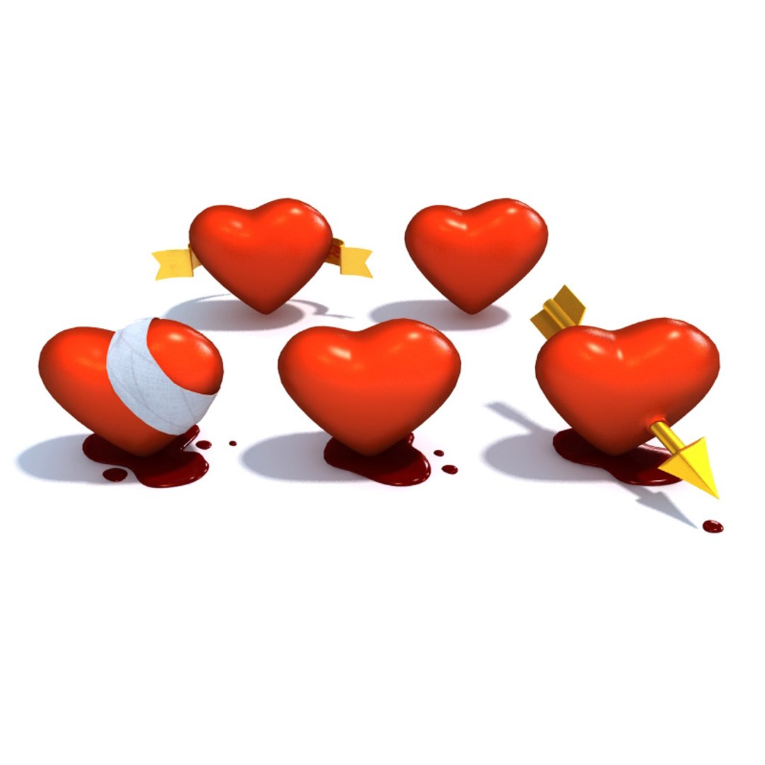 battle hearts 3d max