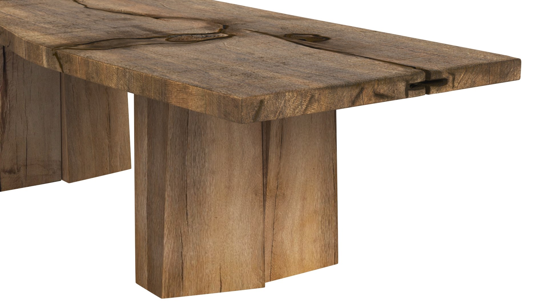 3D Sculpted Massive Dining Table V9 And T-Chairs - TurboSquid 2291490