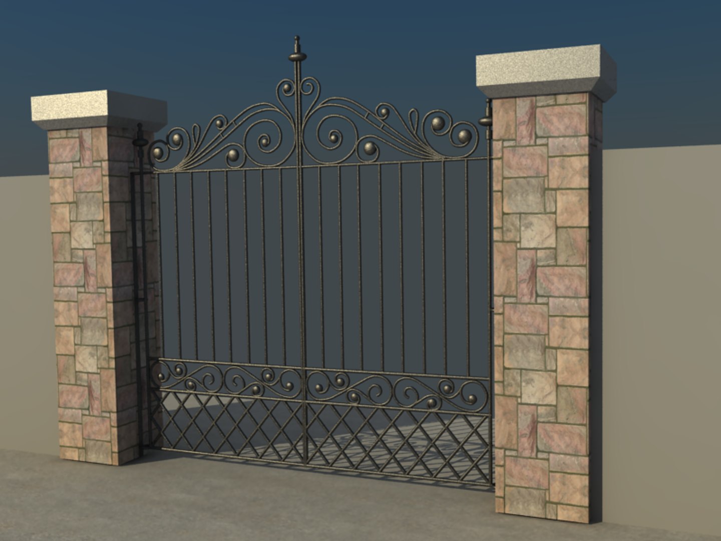 3d Model House Gate Vol1