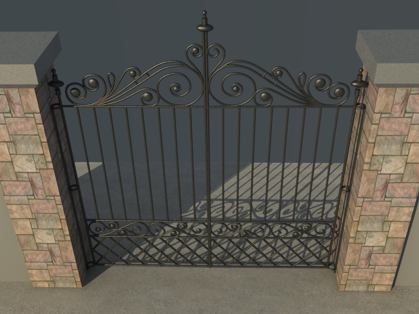 3d Model House Gate Vol1