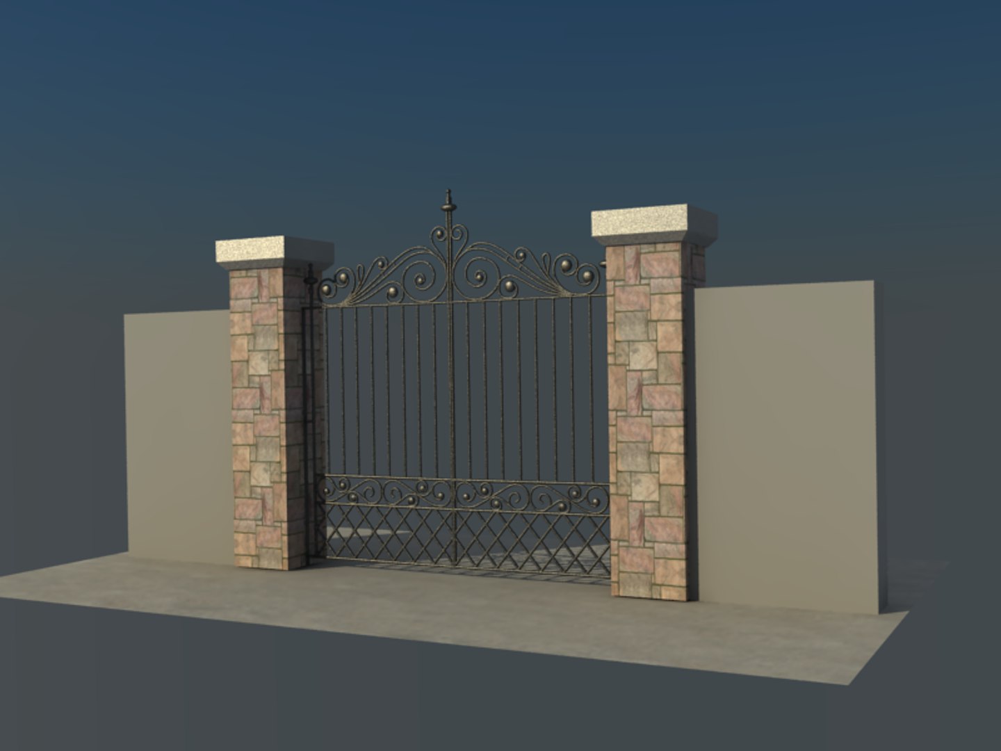 3d Model House Gate Vol1