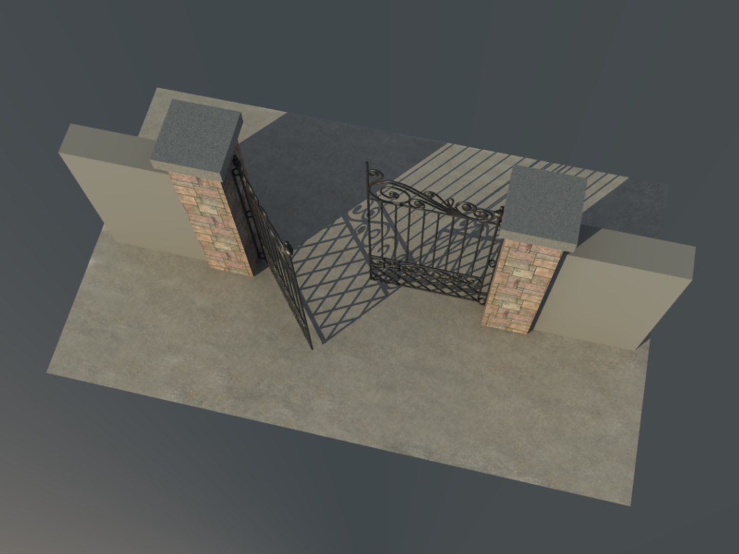 3d Model House Gate Vol1
